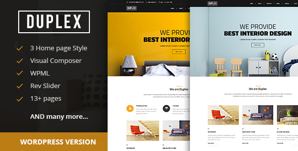 Download Duplex – Interior & Architecture Design WordPress Theme ...