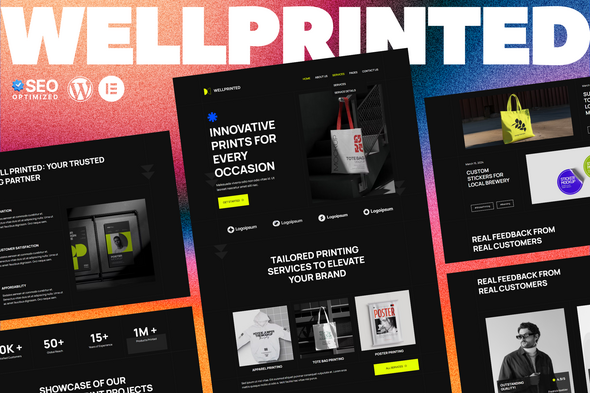 Download WellPrinted – Print Service Elementor Template Kit version 1.0.0