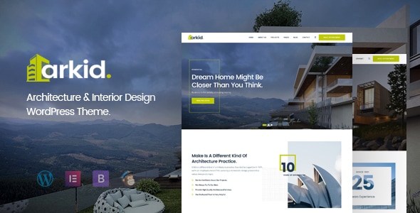 Télécharger Arkid – Architecture and Interior Design WordPress Theme version 2.0.2