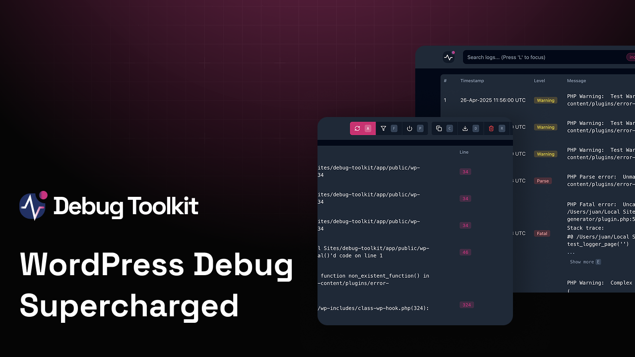 Download WP Debug Toolkit Pro version 1.2.0