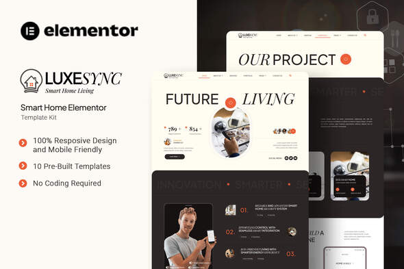 Télécharger Luxesync – Smart Home Elementor Template Kit version 1.0.0