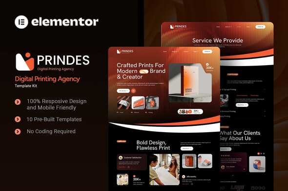 Télécharger Prindes – Digital Printing Agency Elementor Template Kit version 1.0.1