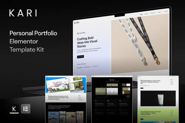 Download Kari – Personal Portfolio Elementor Template Kit version 1.0.0