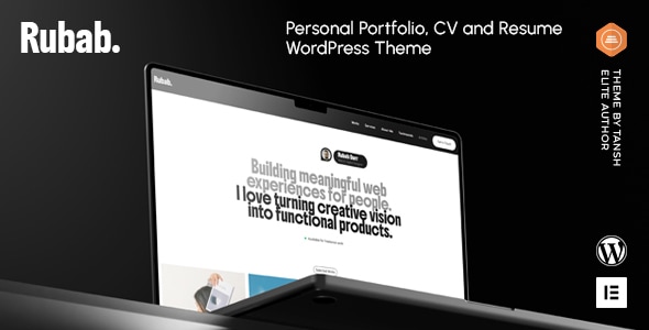 Download Rubab – Personal Portfolio WordPress Theme version 1.0.1