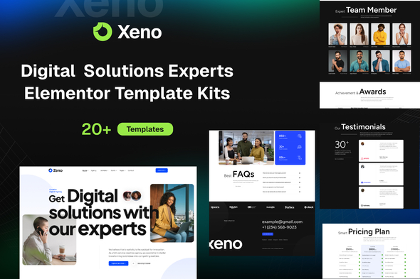 Télécharger Xeno – Digital Solutions Experts Elementor Template Kits version 1.0.0